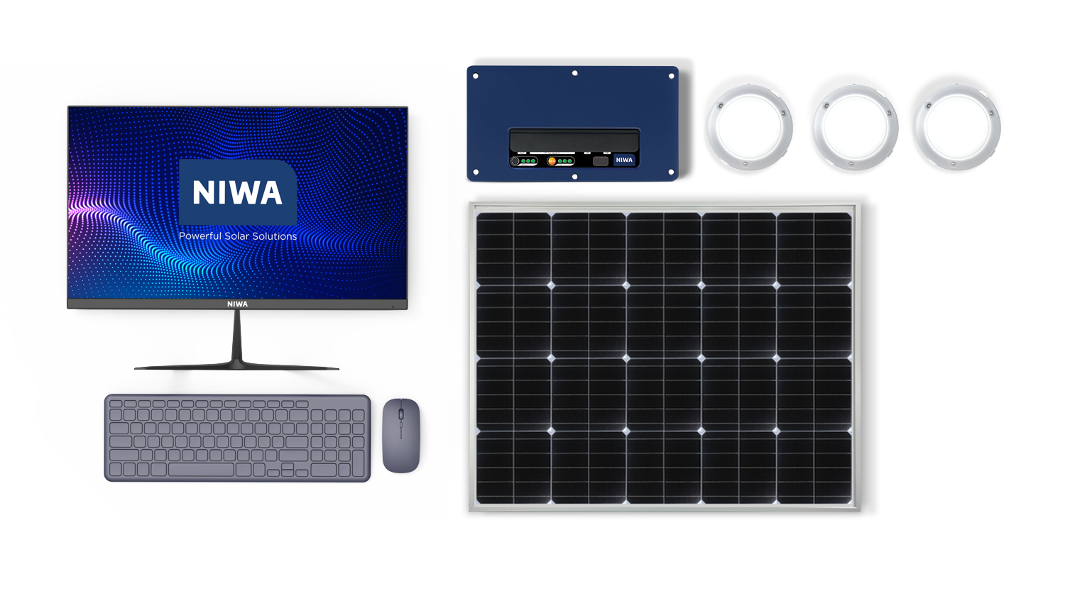 Energy 50W & Computer Workstation Solar System – NIWA Solar